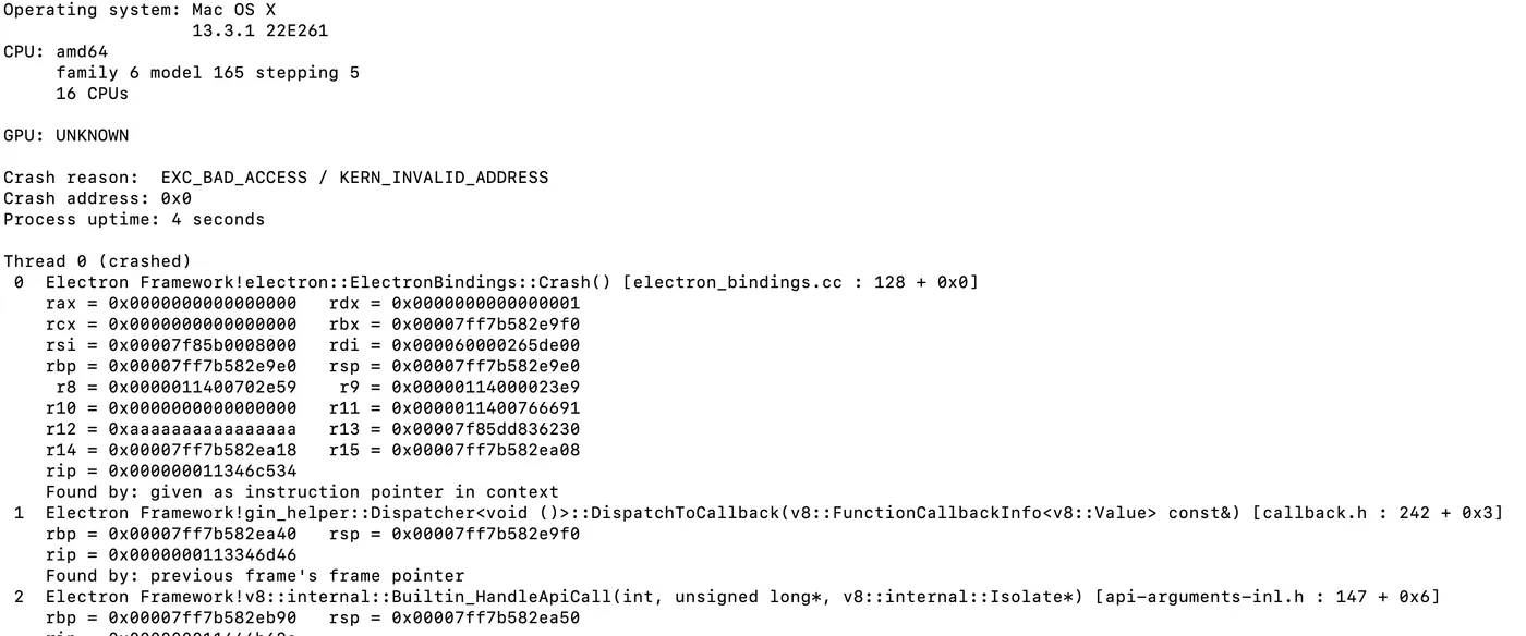 Electron-开发实践：crash上报及解析 - blog.vincentqiao.com